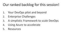 Scaling DevOps Beyond Teams with Azure | PPT