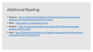 Scaling distributed data systems: A LinkedIn Case study | PPT