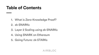Scaling Ethereum using Zero-Knowledge Proofs | PDF