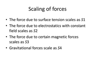 Scaling laws in mems | PPTX
