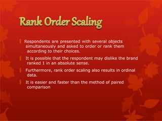 Scaling & Measurement, Classification, and Types | PPTX