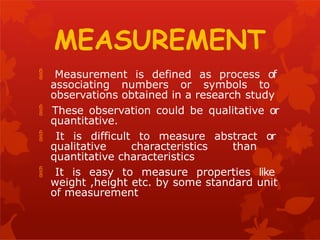Scaling & Measurement, Classification, and Types | PPTX