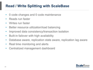 Scaling MySQL: Catch 22 of Read Write Splitting | PPT