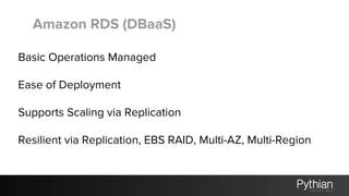 Scaling MySQL in Amazon Web Services | PPT