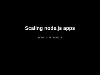 Neoito — Scaling node.js