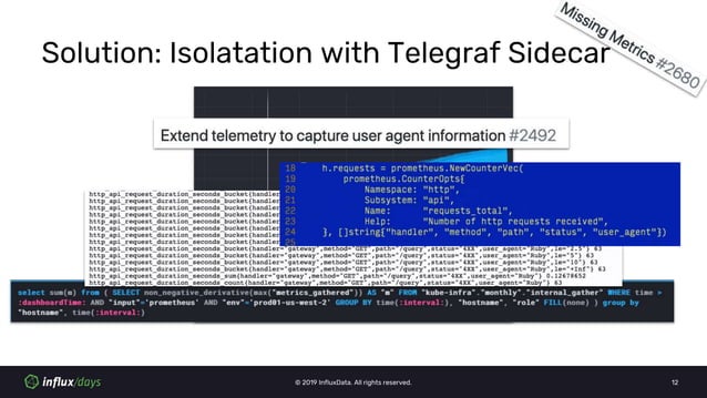 Scaling Prometheus Metrics In Kubernetes With Telegraf Chris Goller Influxdata Ppt