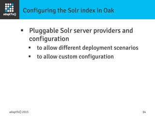 Scaling search in Oak with Solr | PDF