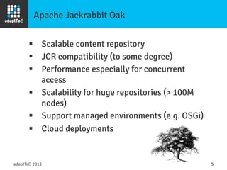 Scaling search in Oak with Solr | PPT