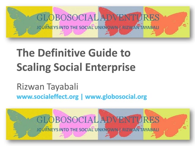 The Definitive Guide to Scaling Social Enterprise | PPT