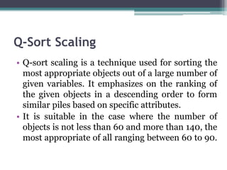Measurement Concept/Scaling techniques | PPTX | Business and Finance