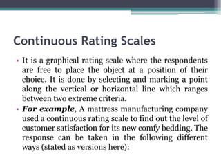 Measurement Concept/Scaling techniques | PPTX | Business and Finance