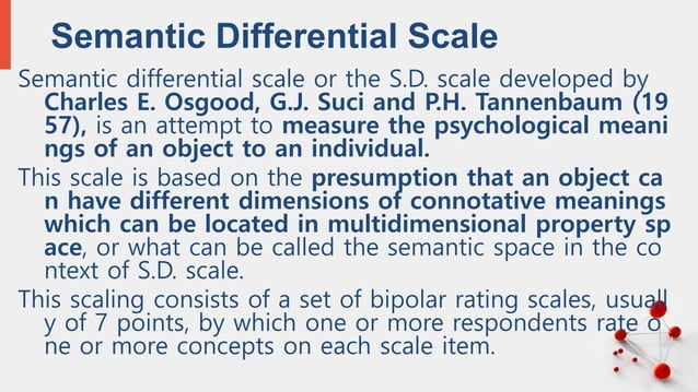 Attitude Measurement Scales - Likert‘s Scale, Semantic Differential ...