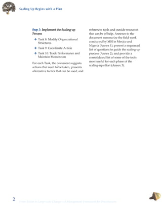 Scalingup framework | PDF