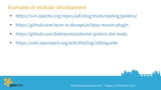 Scaling up development of a modular code base | PPT
