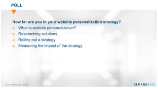 Scaling Website Personalization with Artificial Intelligence | PPT