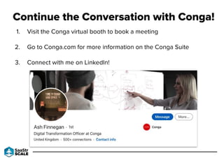 Scaling with speed how to streamline your revenue operations with conga | PPT