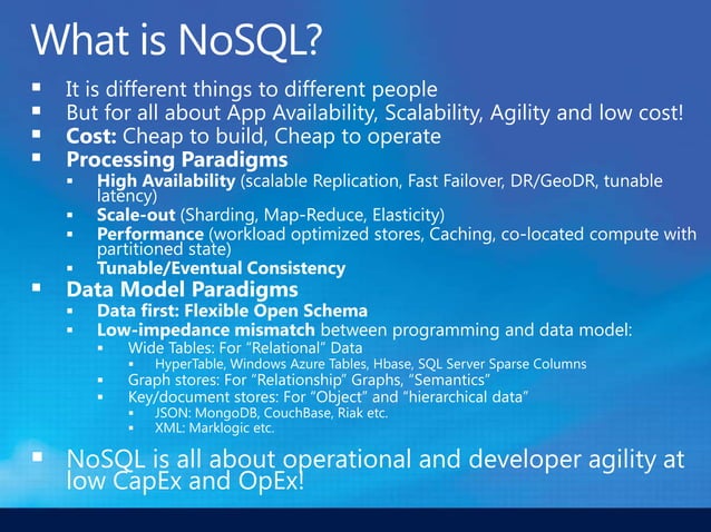 Scaling with SQL Server and SQL Azure Federations | PPT