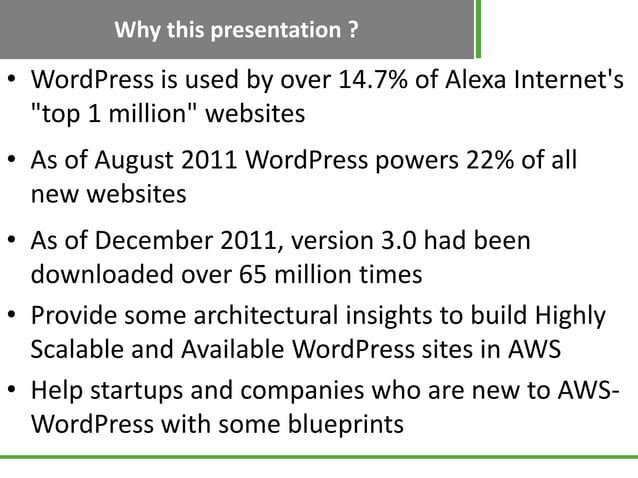 Architecting an Highly Available and Scalable WordPress Site in AWS | PDF | Cloud Computing ...