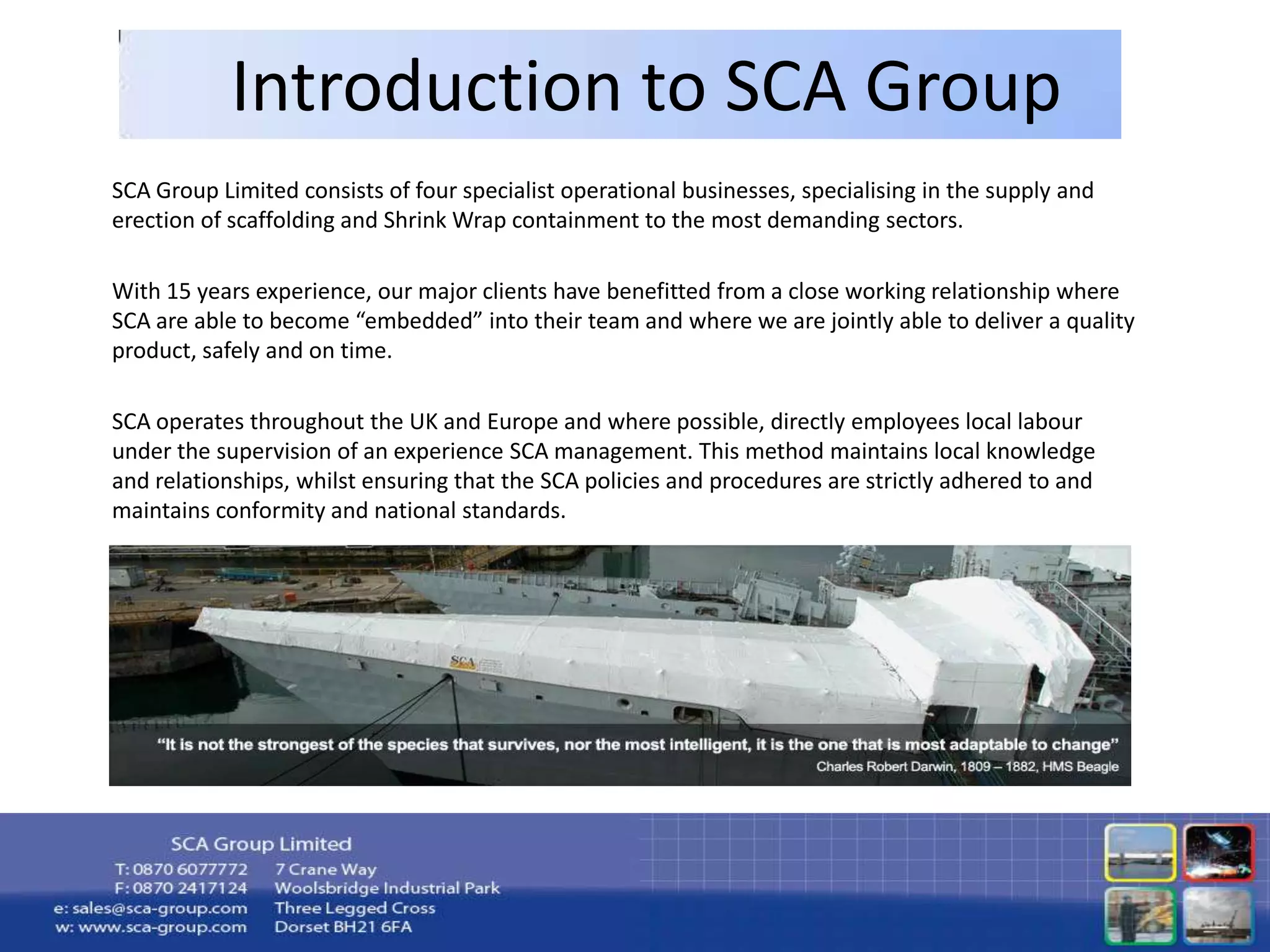 SCA Group Presentation | PPT