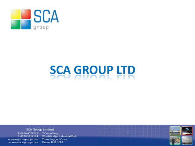 SCA Group Presentation | PPT