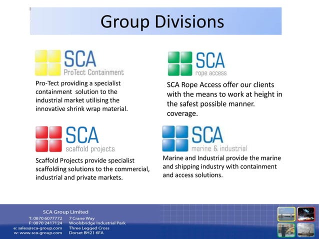 SCA Group Presentation | PPT