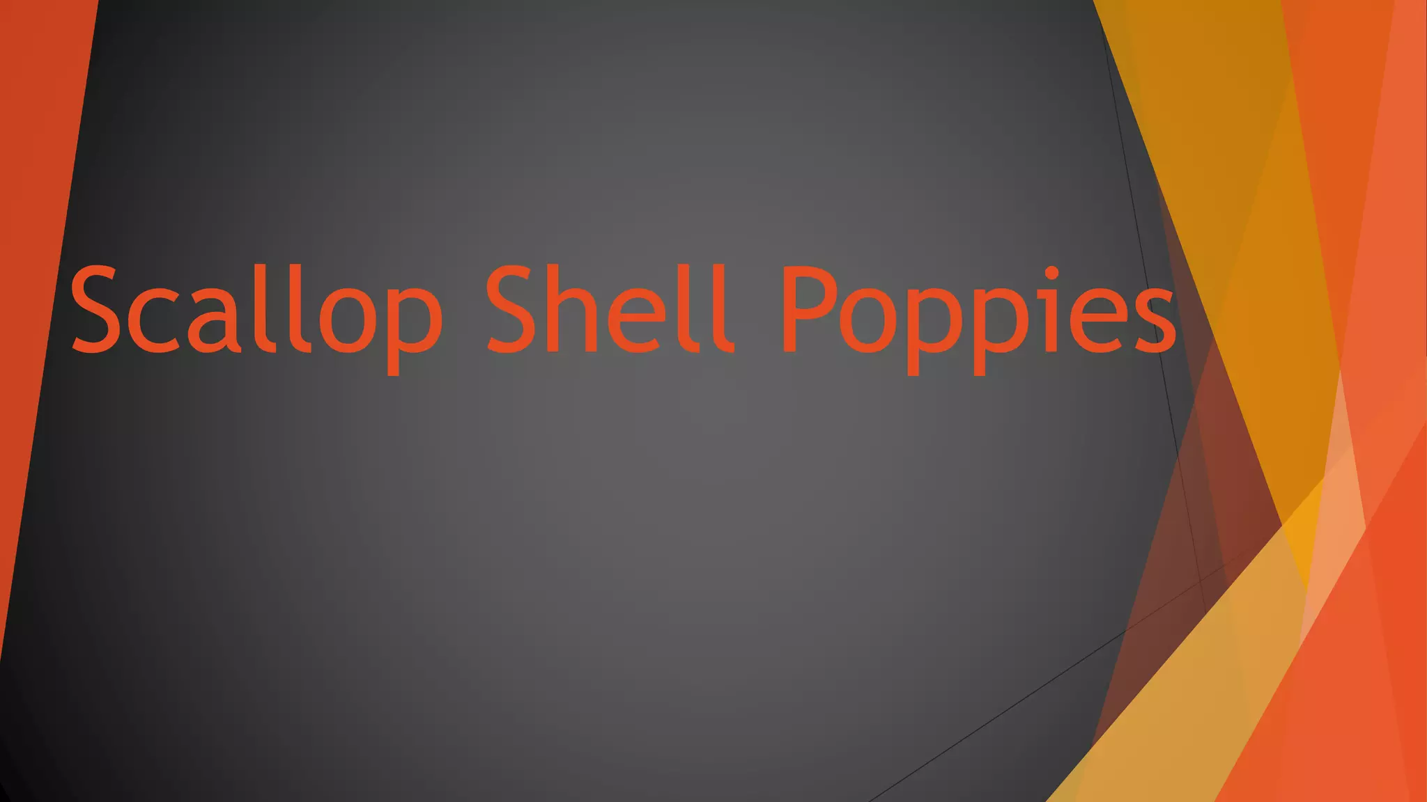 Scallop Shell Poppies | PPTX