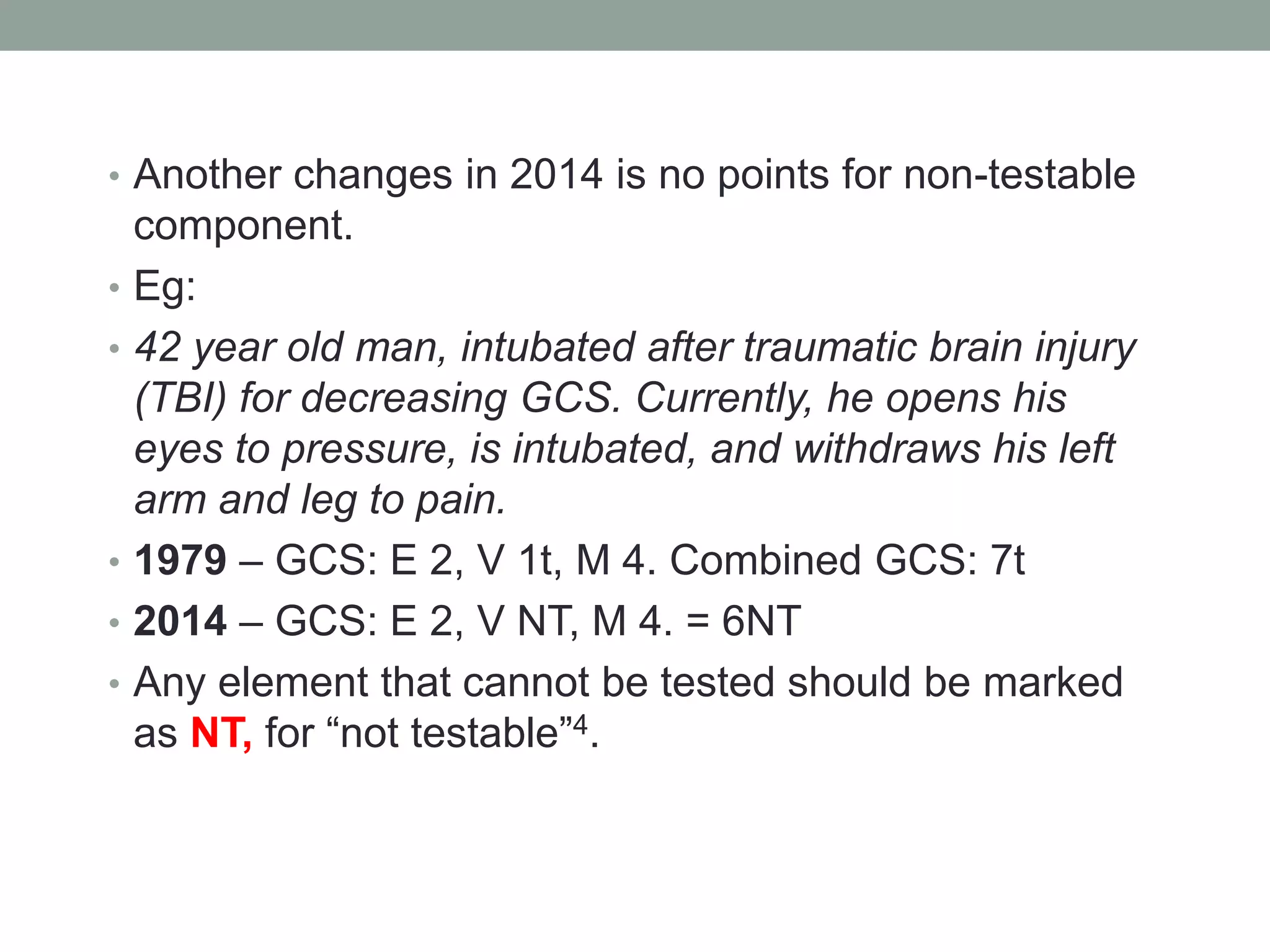 Scalp block and New GCS (GCS-P) | PPTX