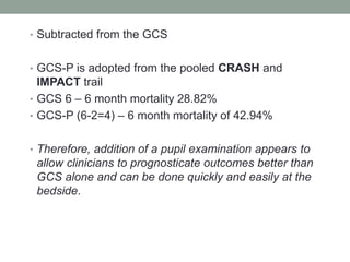 Scalp block and New GCS (GCS-P) | PPTX