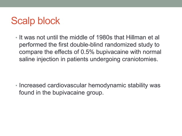 Scalp block and New GCS (GCS-P) | PPTX