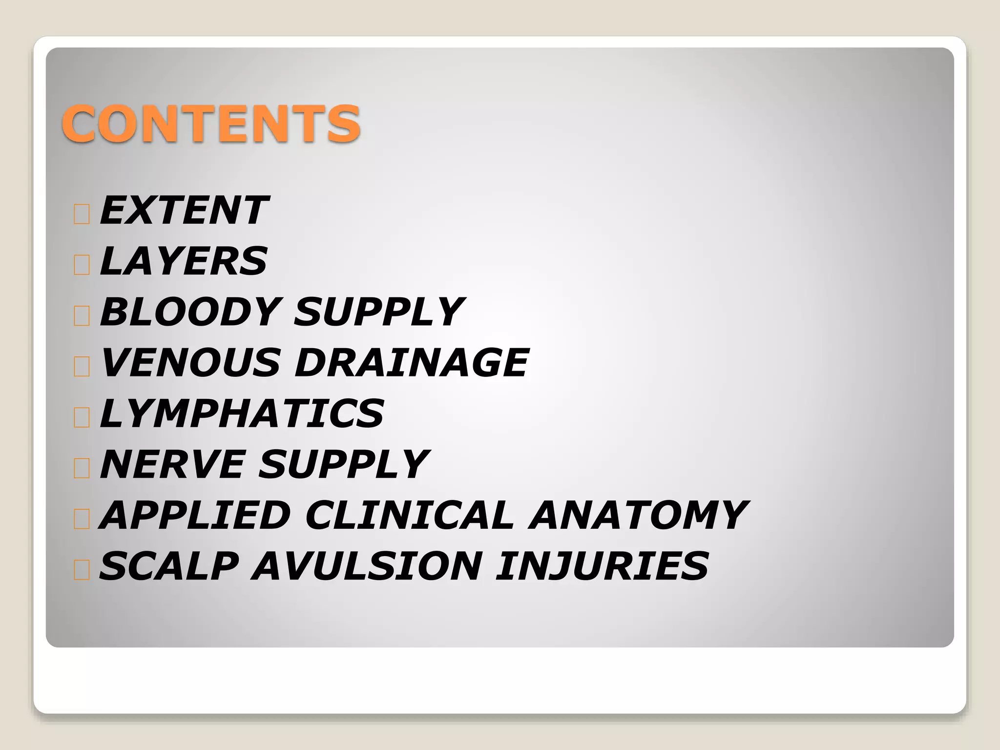 Anatomy of scalp | PPTX