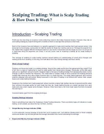 Scalping Trading | PDF