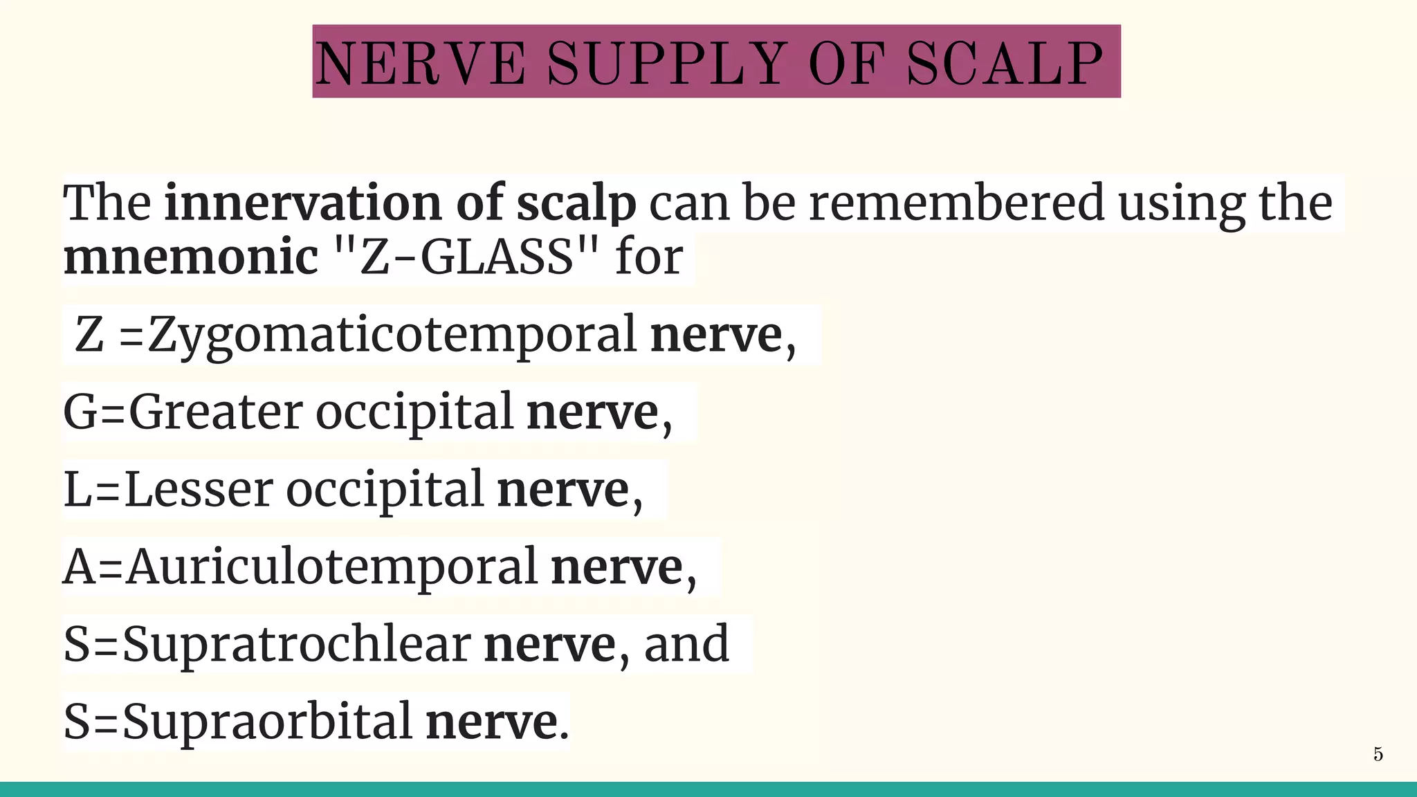 Scalp : Nerve & Blood Supply . | PPTX