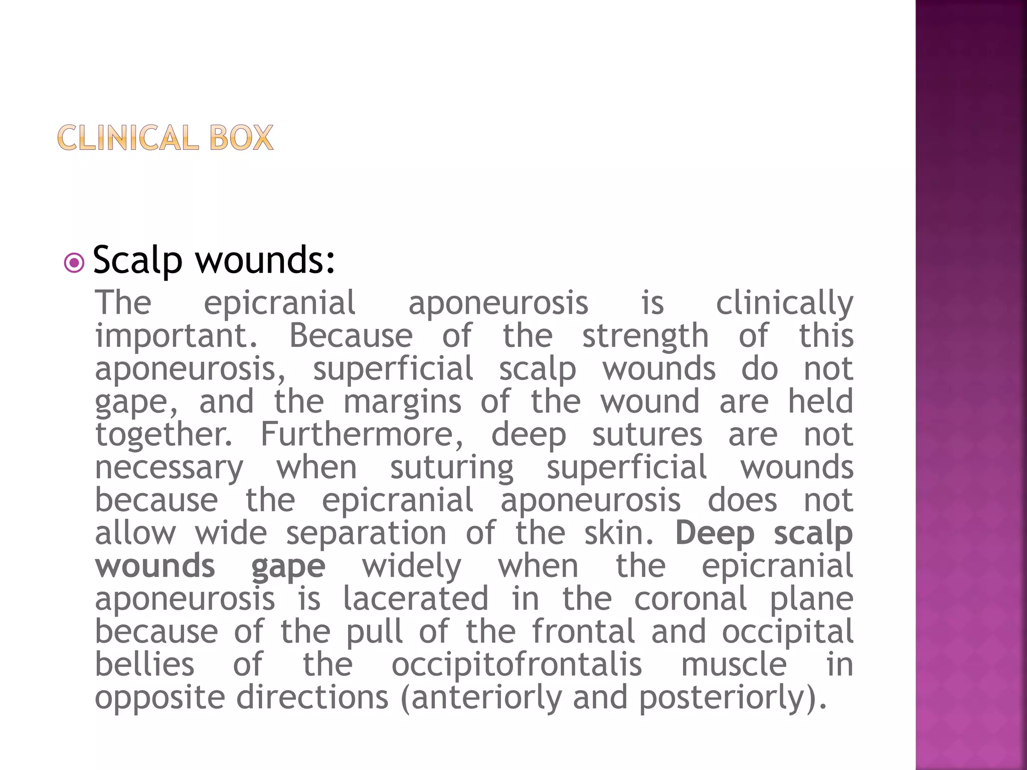 Scalp, temple and face | PDF