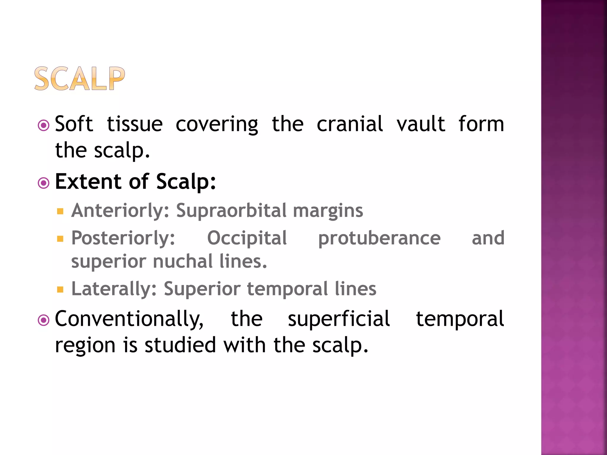 Scalp, temple and face | PDF