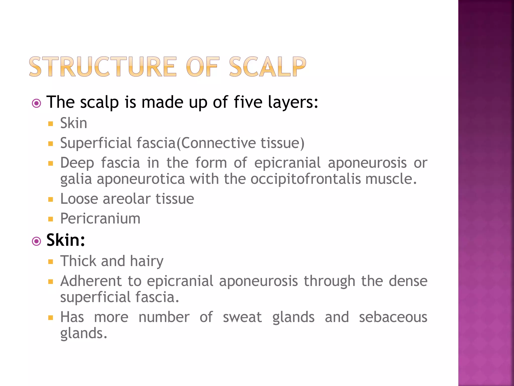 Scalp, temple and face | PDF
