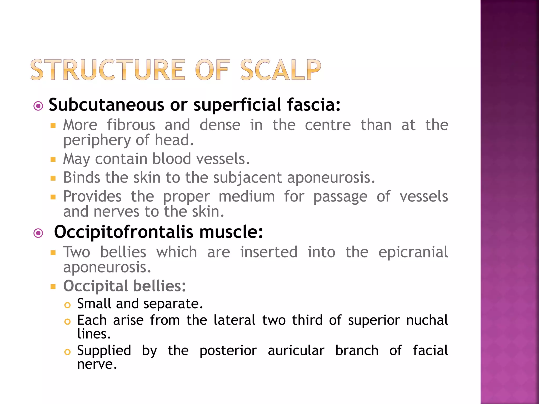 Scalp, temple and face | PDF