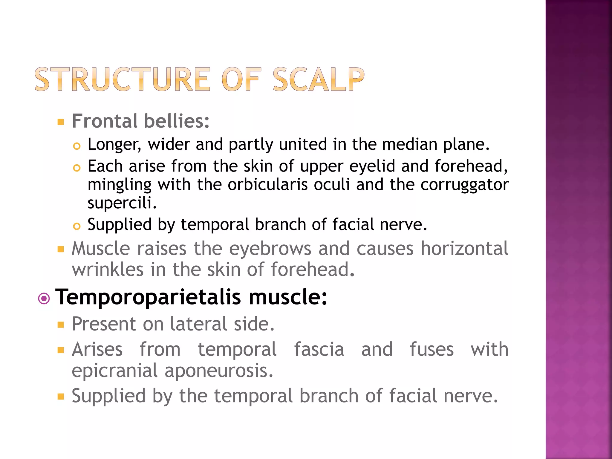 Scalp, temple and face | PDF