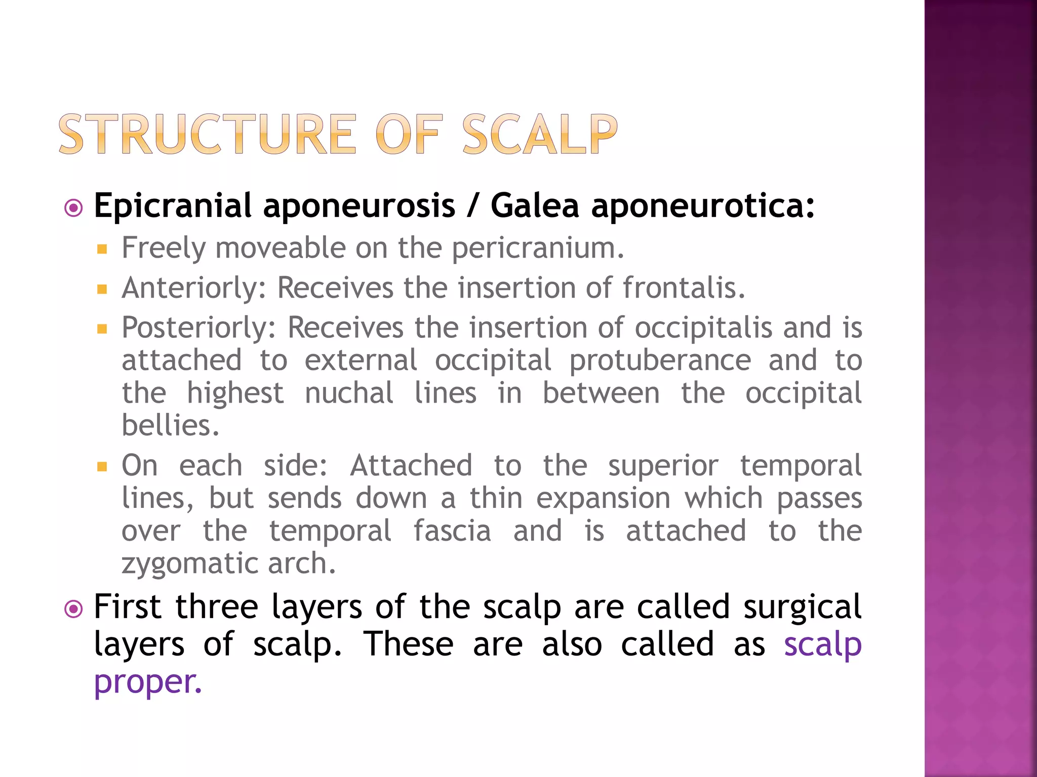 Scalp, temple and face | PDF