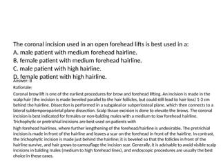 Anatomy of the Scalp, Temple, Face, including facelift | PPTX
