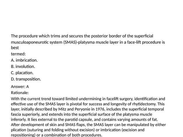 Anatomy of the Scalp, Temple, Face, including facelift | PPTX