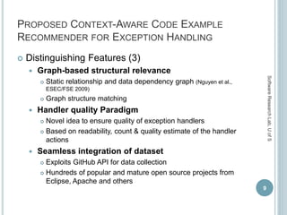 SurfExample- Recommendation of Exception Handling Code Examples | PPT
