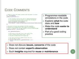 Recommending Insightful Comments for Source Code using Crowdsourced Knowledge | PPTX