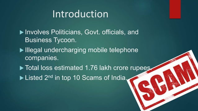The 2G Scam | PPT