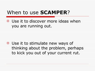 Scamper | PPT