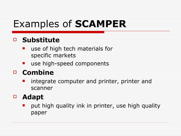 Scamper | PPT