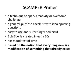 Scamper | PPTX