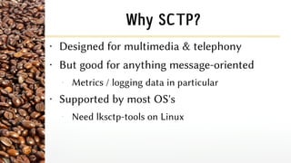 Using SCTP with Scamper and Netty | PDF