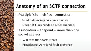 Using SCTP with Scamper and Netty | PDF