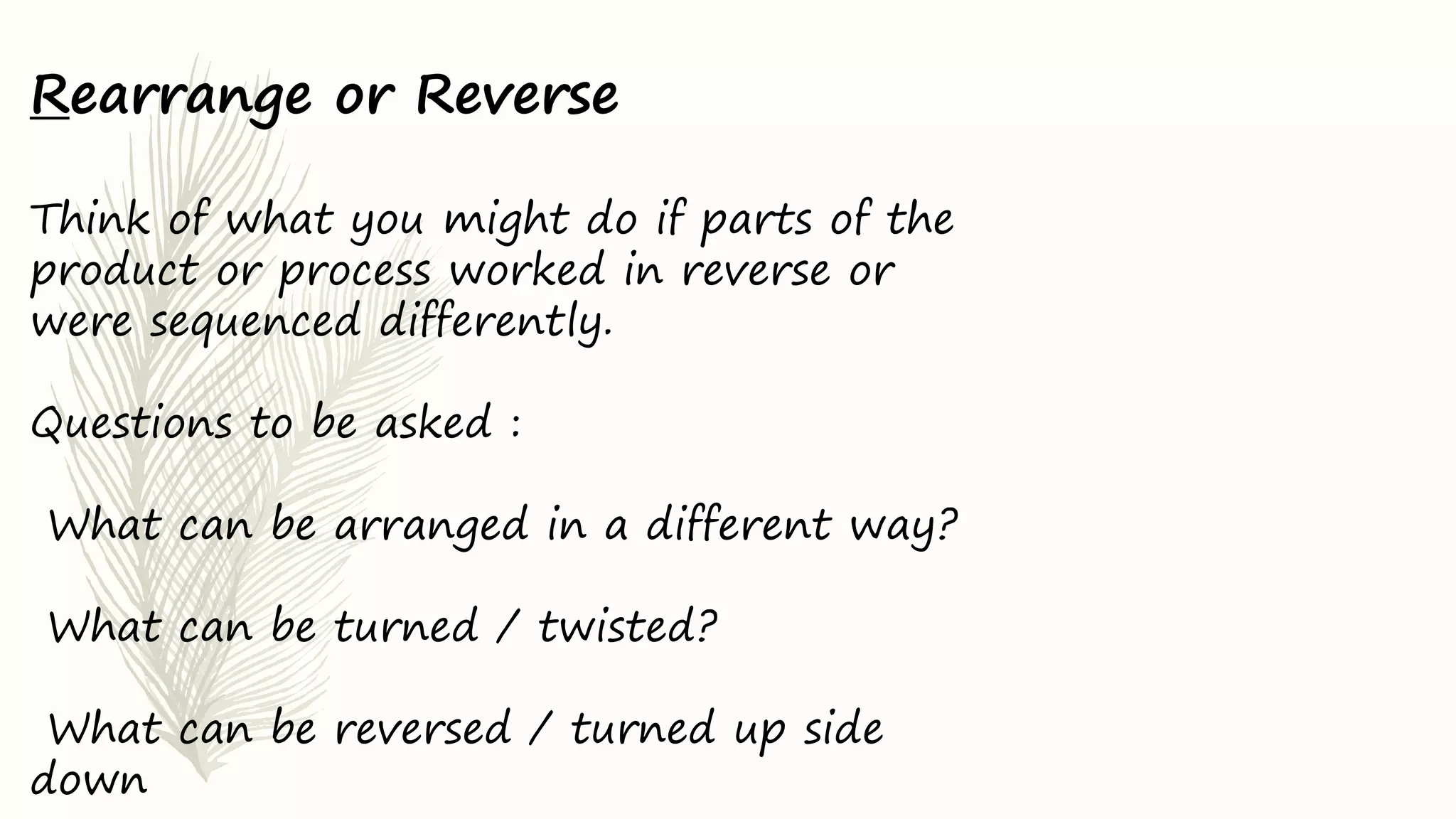 SCAMPER Technique of Creative Thinking | PPTX