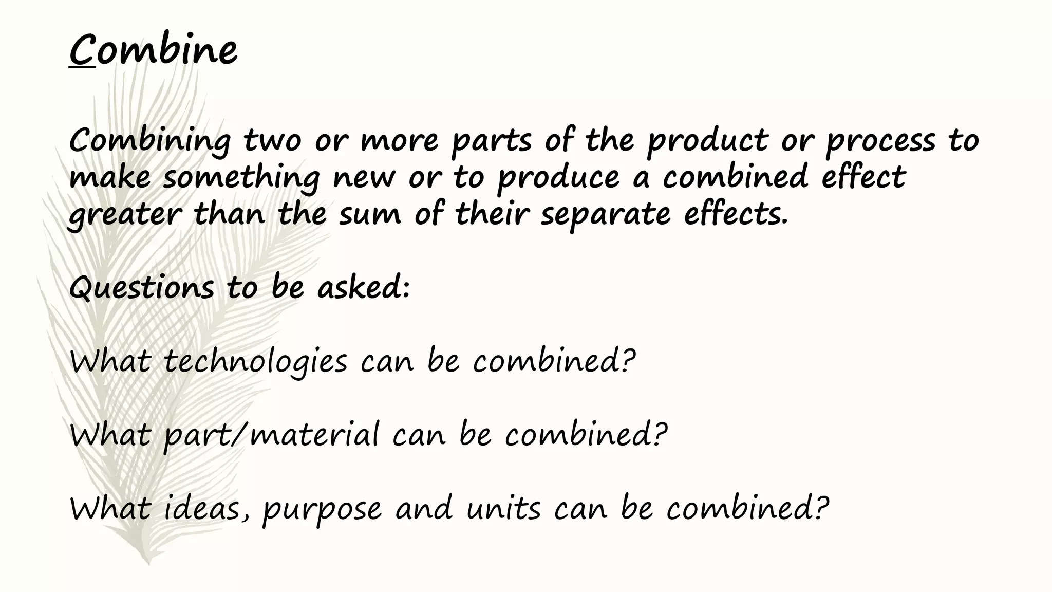 SCAMPER Technique of Creative Thinking | PPTX